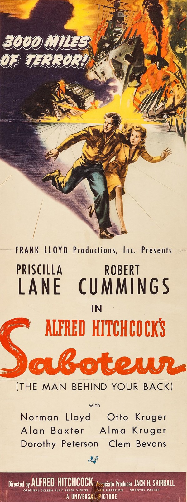 Sabotage Hitchcock Movie Poster